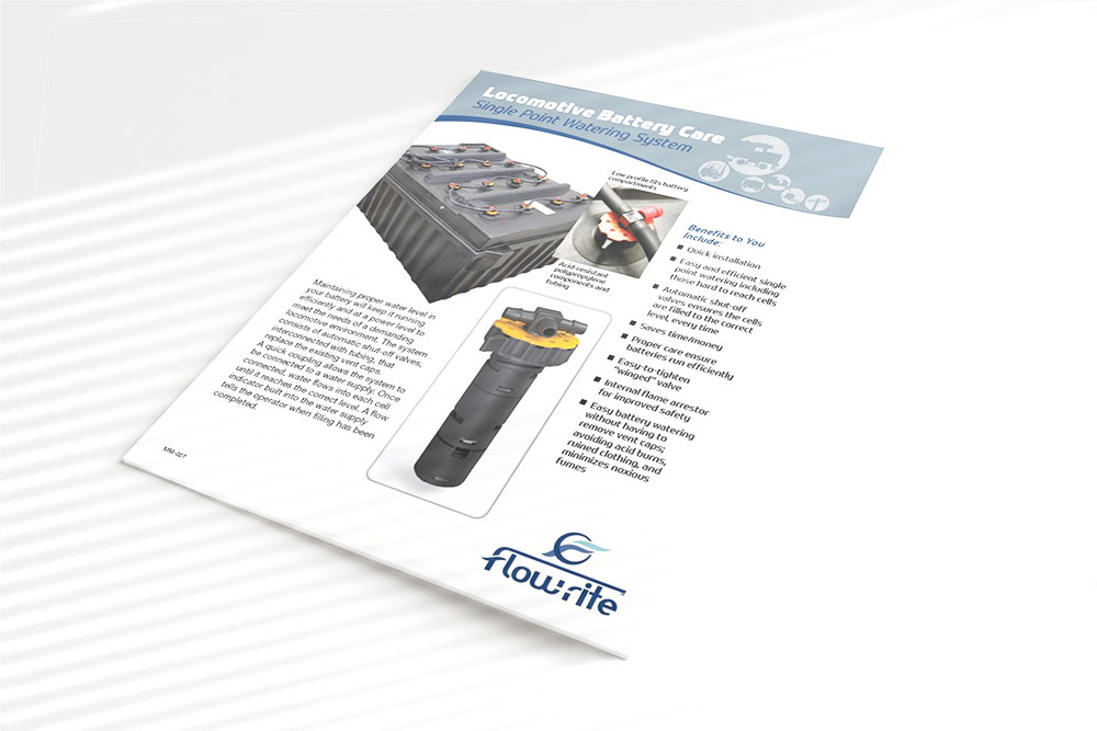 Locomotive Battery Single-Point Watering | MM-027 - Flow-Rite Controls